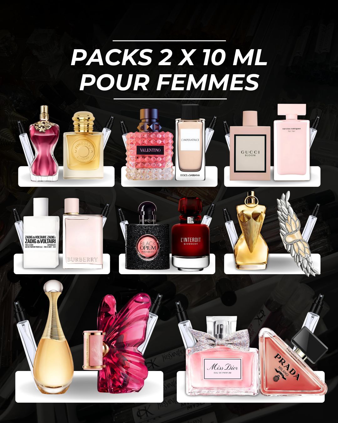 Packs Femme - 2 x 10 ml – HK FRAGRANCESS