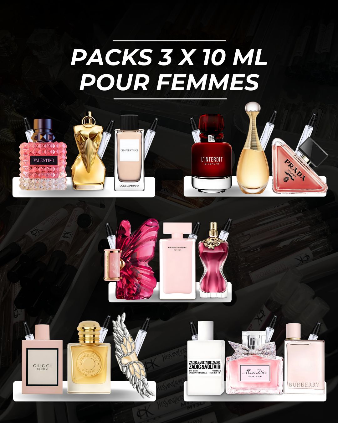 Packs Femme - 3 x 10 ml – HK FRAGRANCESS